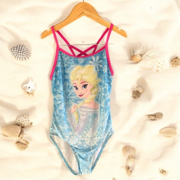 Disney | Swim | Disney Frozen Elsa One Piece Swimsuit For Kids | Poshmark